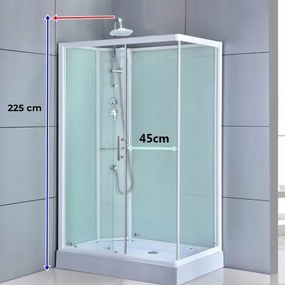 BPS-koupelny Sprchový box WSH307L 120x80, levý