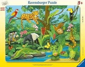 Ravensburger Zvířata v deštném pralese / 11 dílků / od 3 let