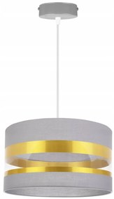 Závěsné svítidlo INTENSE GOLD, 1x textilní stínítko (výběr ze 6 barev), (výběr ze 3 barev konstrukce), (fi 35cm)