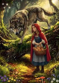 TREFL Puzzle Premium Plus Enchanted Fairy Tales: O Červené Karkulce /