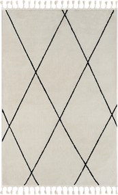 My Flair, Kusový koberec Moroccan Charm weiß, 200x290, černobílá, ložnice