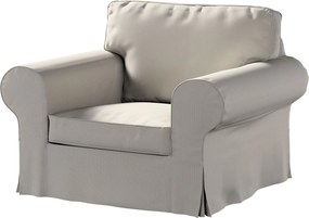 Potah na křeslo IKEA Ektorp barva šedá látka pletený vzor