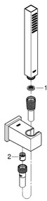 GROHE 26405000 - Set s držákem na stěnu EUPHORIA CUBE STICK 1250 mm lesklý chrom