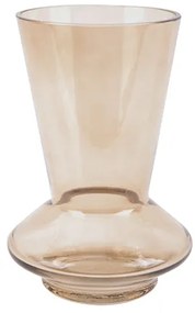 Skleněná váza Glow 17,5 cm S, pískově hnědá Present Time