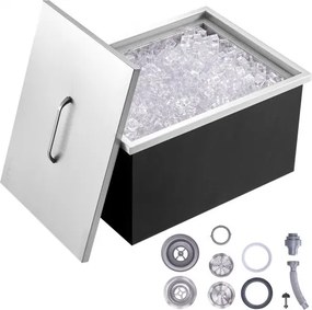 Nádoba na led, 50,8 cm d × 35,6 cm š × 30,5 cm