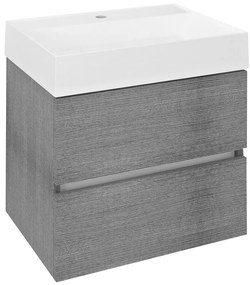 Sapho ODETTA umyvadlová skříňka 57x50x43,5cm, dub stříbrný - DT060-1111