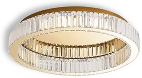 Toolight Toolight, LED stropní svítidlo 60cm, 36W, 4000K, 1680 lm, APP1723-C, zlatá lesklá, OSW-09304