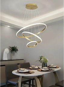 Toolight Toolight, závěsné svítidlo 100cm, 60W, 3000K, LHJ010-CP4, zlatá matná, OSW-50003