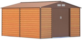 G21 Zahradní domek GAH 884 - 277 x 319 cm, hnědý
