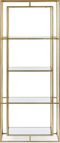 BIZZOTTO Kovová knihovna ELENOR 172x68cm zlatá 0746207