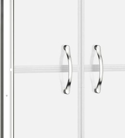 vidaXL Sprchové dveře matné ESG (93–96) x 190 cm [148797] Barva: Černá