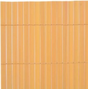 Oboustranný zahradní plot 110 x 300 cm žlutý 317153