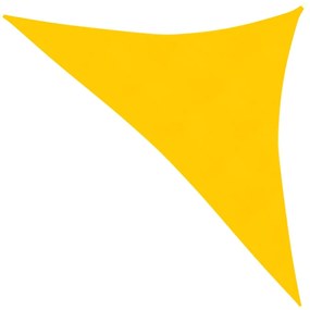 vidaXL Stínící plachta 160 g/m² žlutá 3,5 x 3,5 x 4,9 m HDPE