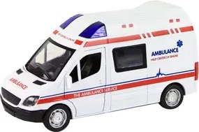 RAPPA 215634 Kovová sanitka - auto se zvukem a světlem / od 3 let