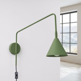 Sollux Lighting Nástěnné svítidlo NOX olivově zelené