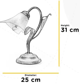 ONLI - Stolní lampa LUCREZIA 1xE14/6W/230V krémová