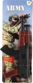 TEDDIES Jiskřící samopal Army 29 cm / Dětská zbraň / Setrvačník / Jisk