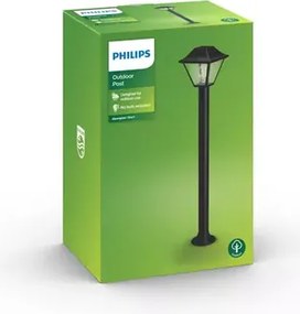 Philips Alpenglow černá / Venkovní sloupkové svítidlo / 90 cm / bez zd