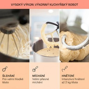 Klarstein Bella Elegance, kuchyňský robot, 1800 W, 1,7 HP, 6 stupňů, 5 l