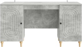 Stůl Betonově šedá 142,5 x 50 x 75 cm Kompozitní dřevo 3414579