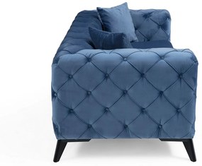 Designová sedačka Rococo 197 cm modrá