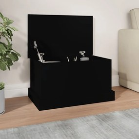 vidaXL Úložný box černý 50 x 30 x 28 cm kompozitní dřevo
