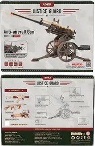 RoboTime Protiletadlové dělo / 3D dřevěná mechanická skládačka / 133 d