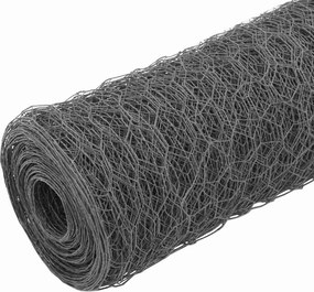 Pletivo ke kurníku ocel PVC vrstva 25 x 0,5 m šedé 143272