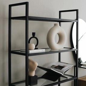KALUNE DESIGN Kovová knihovna GLAMP černá 552NOS1303