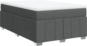 Box spring postel s matrací tmavě šedá 120x200 cm textil 3285464