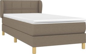 Box spring postel s matrací taupe 80x200 cm textil 3126761