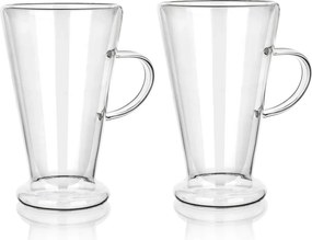 Banquet Doblo dvoustěnné skleněné hrnky 400 ml 2 ks