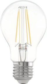 EGLO LED žárovka s filamenty, čirá, E27, 4 W, 470 lm, 2700 K, pr. 6 cm