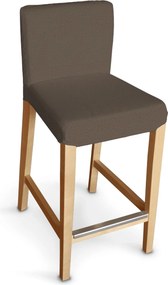 Potah na barovou židli Hendriksdal , krátký barva hnědá látka pletený vzor