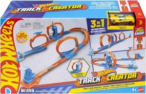 Stavebnice Hot Wheels Track Creator Triple Looping Set Mattel JDW39