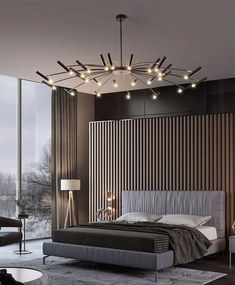 Toolight Toolight, stropní lampa 15xG9 APP1196-15CP, černá, OSW-40113