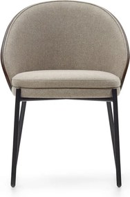 Béžové čalouněné jídelní křeslo Eamy – Kave Home