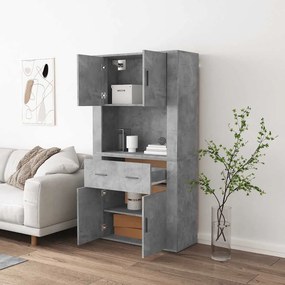 Skříň highboard betonově šedá kompozitní dřevo 3185371