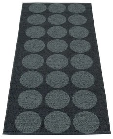 Vinylový koberec Pappelina HUGO black metallic velikost: 70x160cm
