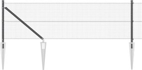 Svařované drátěné ploty s hroty 100 x 0,6 m Ocel potažená PVC 3352257