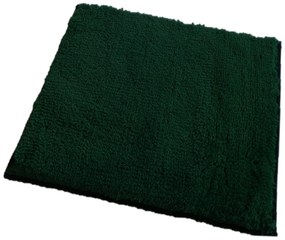 ROUTNER Koupelnová předložka COTTON Tmavě zelená - Tmavě zelená / 60 x 60 cm