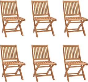 7dílný zahradní jídelní set masivní teakové dřevo 3059577