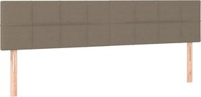 Box spring postel s matrací taupe 120x190 cm textil 3269885