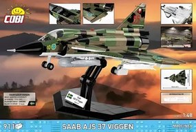 COBI 5911 Saab AJS 37 Viggen / Stavebnice / 911 dílů / 1:48 / od 9 let