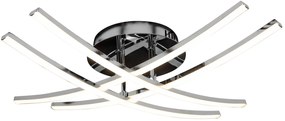 Toolight - Moderní LED stropní svítidlo APP398-C, chromová, OSW-06914