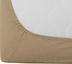 Jersey prostěradlo EXCLUSIVE béžové 90 x 200 cm