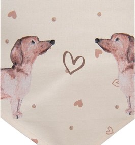 Bavlněný běhoun s jezevčíkem Dachshund Love - 50*160 cm