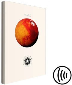 Obraz Rudá planeta - Mars a abstraktní kompozice se sluneční soustavou