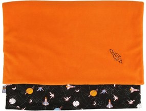 Kaarsgaren Zateplená dětská deka 70x100 cm oranžová vesmír
