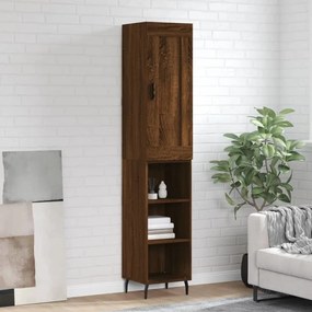 vidaXL Skříň highboard 34,5x34x180 cm kompozit [3200338] Barva: Betonová šedá